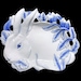 Vintage 1980s Basic Porcellana Blue and White Bunny Rabbit Plate ...
