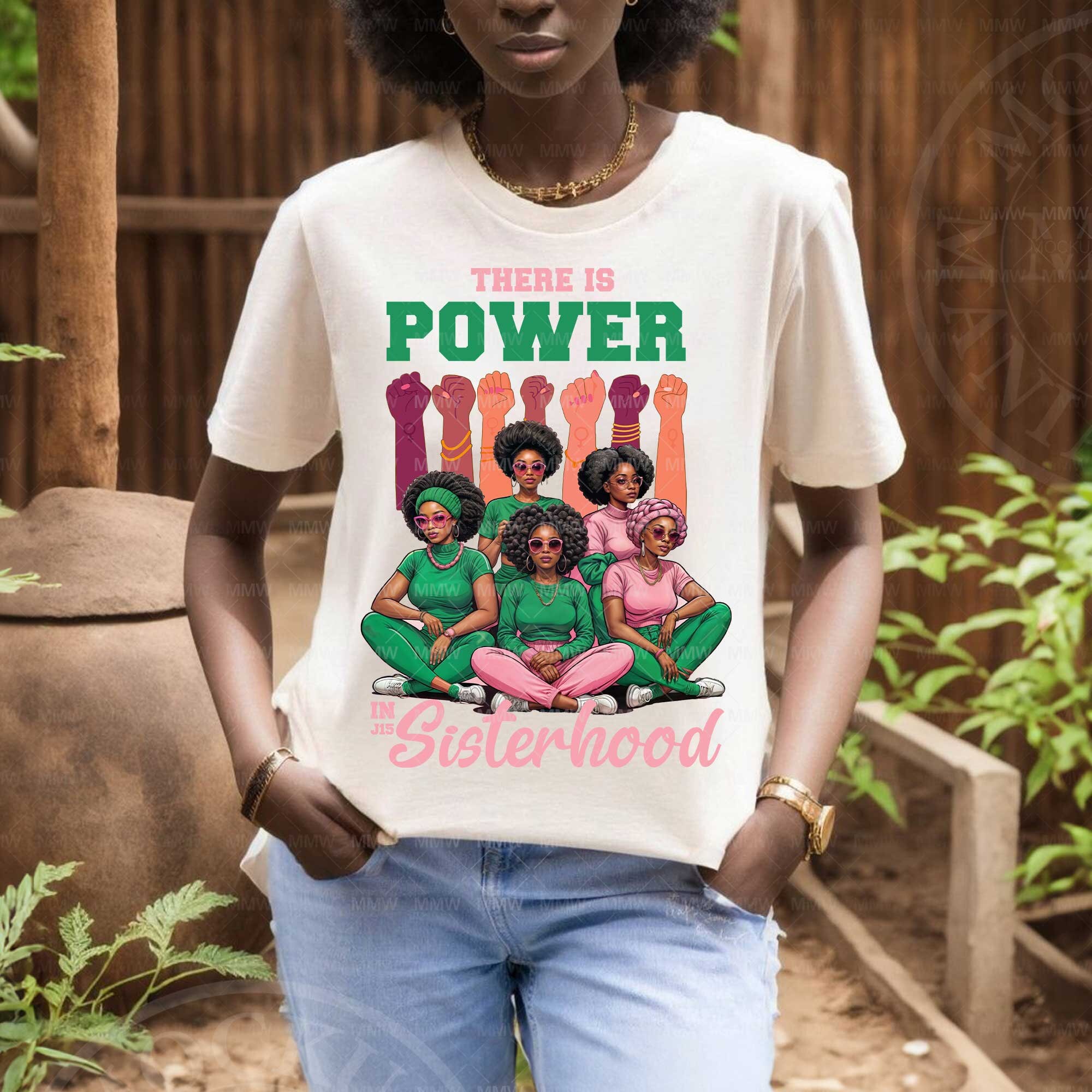 Power in Sisterhood, Sistas Clipart PNG, Black Sistas Design ...