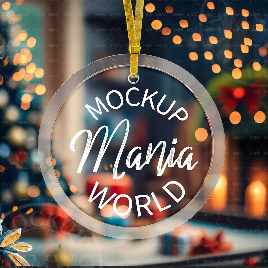 Glass Ornament Mockup PSD Mockup Christmas Ornament Mockup Transparent ...