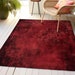 Red Showy Rug, Bedroom Large Rug, Corridor Red Runner, Washable Rug ...