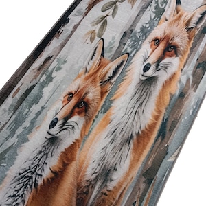 Animal Printed Rug, Vibrant Rug, Fox Patterned Rug, Nature Inspired Rug ...