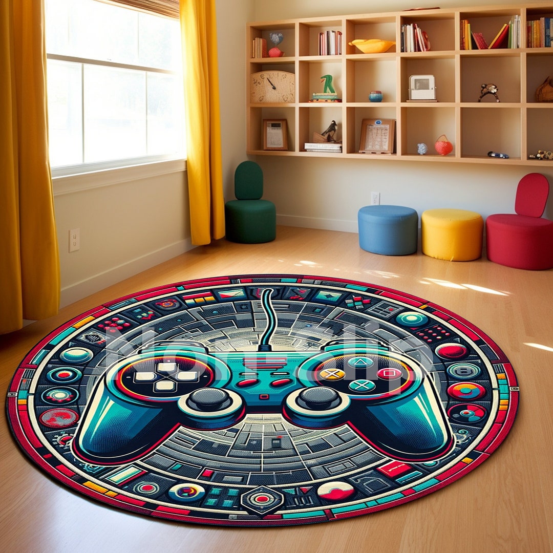 Gaming Rug, Game Console Rug, Gameboy Rug, Arcade Rug, Stylish Rug ...