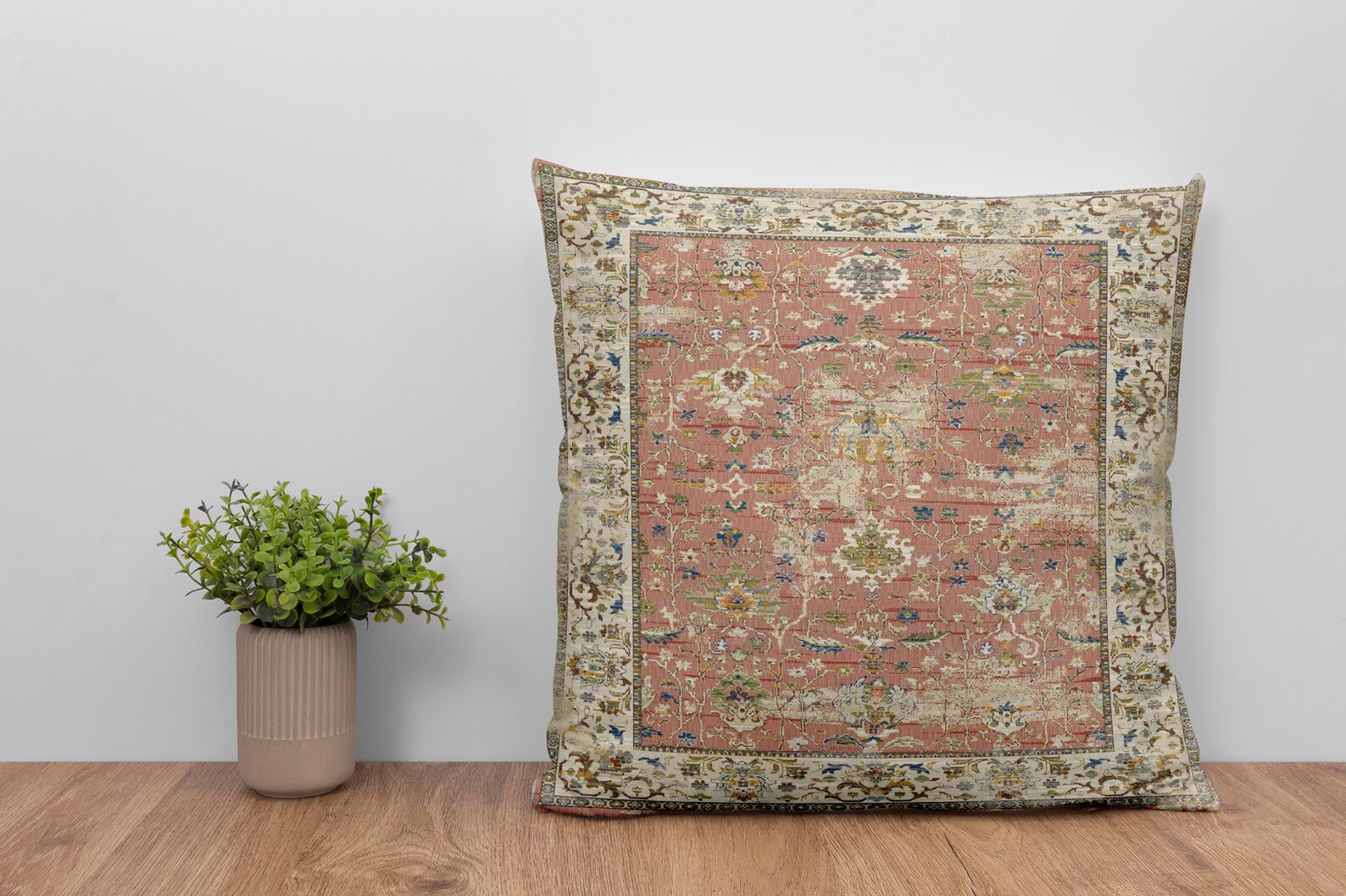 Blush Pink Pillow, Earth Tone Pillow, Handmade Pillow, Kilim Pattern ...
