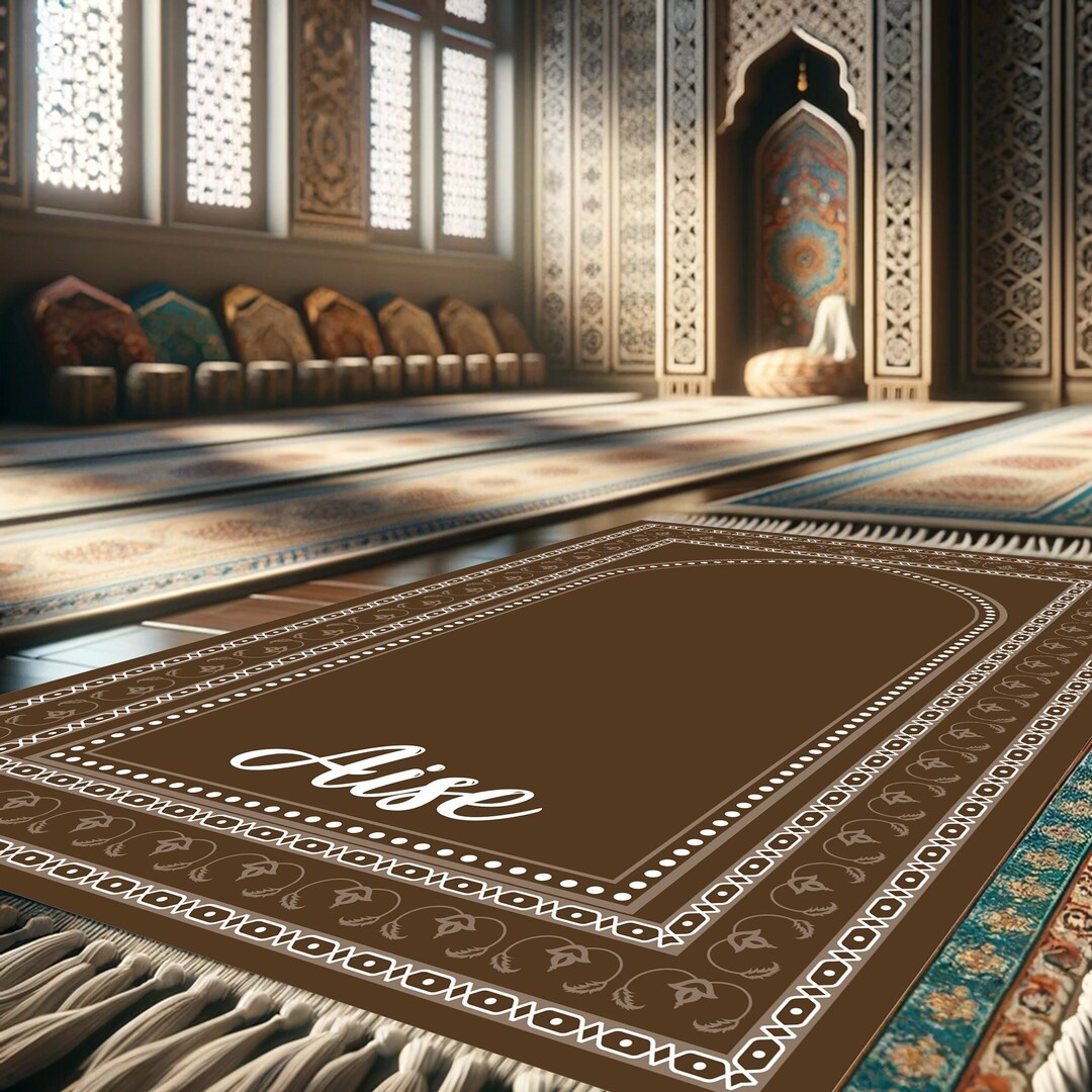 Prayer Mat, Mihrab Rug, Personalized Sajadah, Islamic Rug, Handmade ...