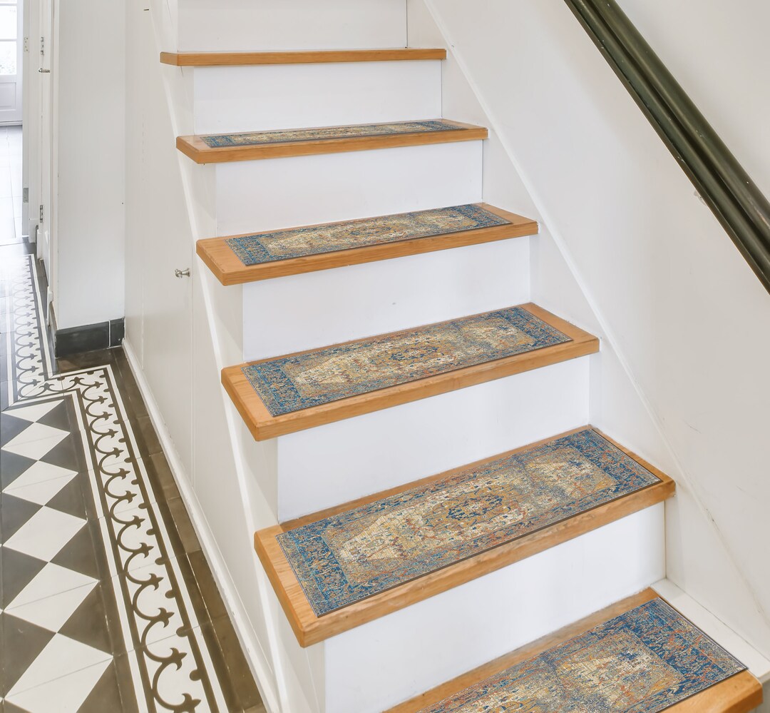 Bullnose Stair Tread, Rustic Stair Runner, Resistant Runner, Modern ...