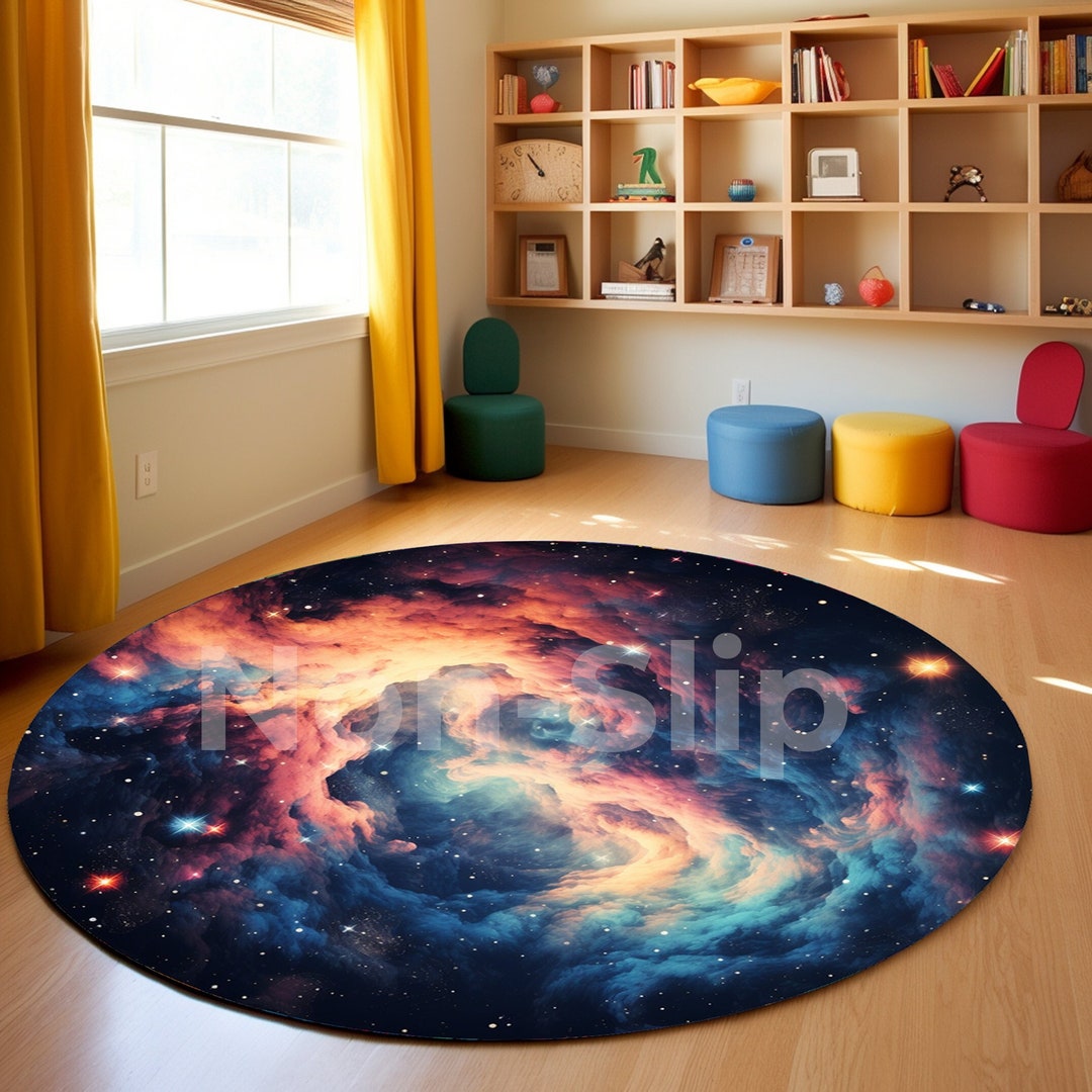 Universe Theme Rug, Galaxy Starry Rug, Outer Space Rug, Luminous Rug ...