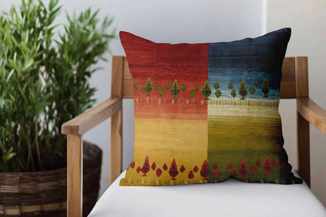 Nature Pillow, Tree Figured Pillow, Lumbar Cushion, Garden Decor Pillow ...