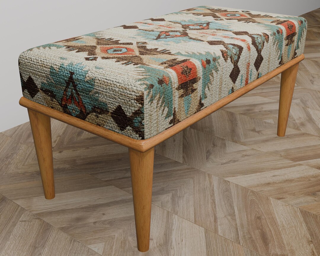 Sofa Companion, Soft Cushioned Bench, Rustic Bench, Farmhouse Bench ...