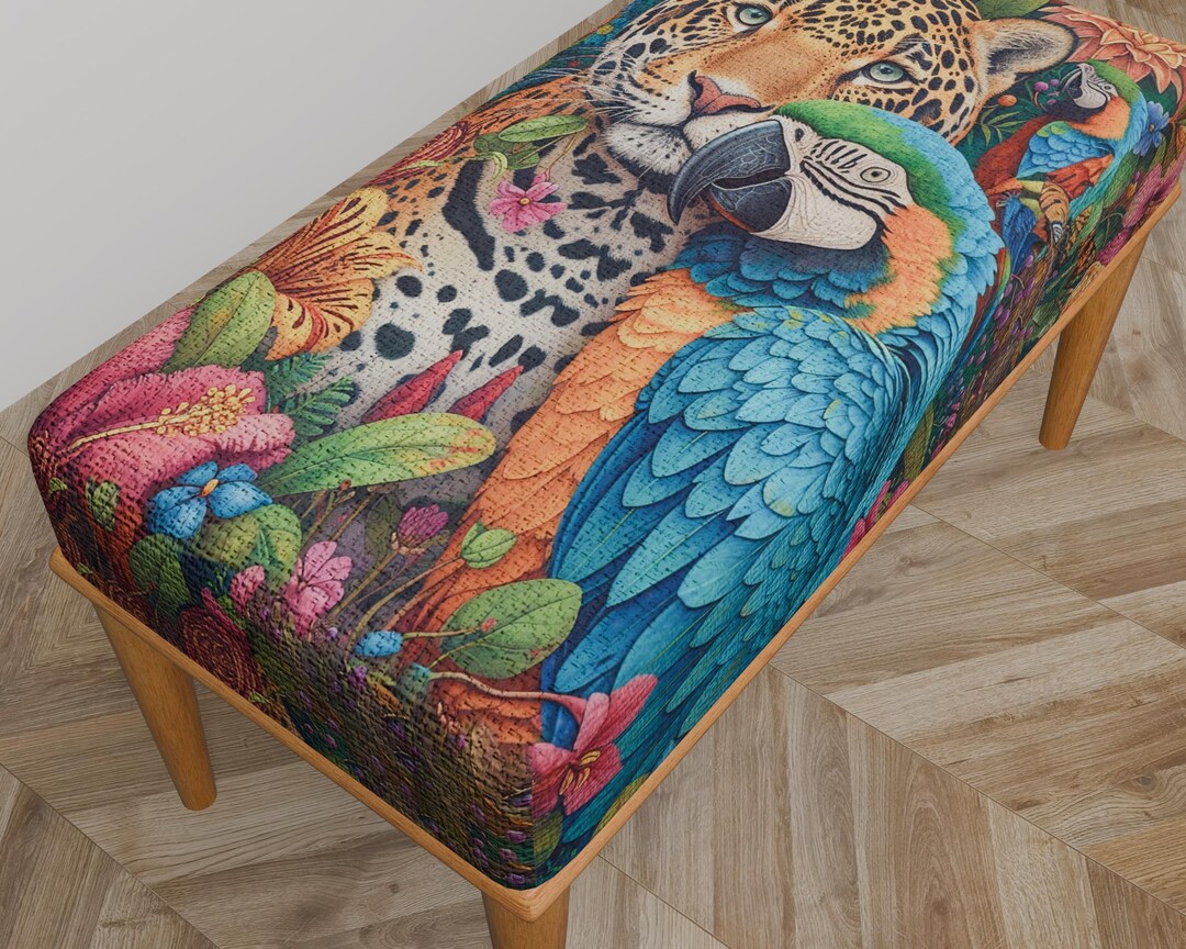 Wild Animal Bench, Foyer Bench, Make up Bench, End of Bed Bench, Dining ...