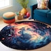 Universe Theme Rug, Galaxy Starry Rug, Outer Space Rug, Luminous Rug ...