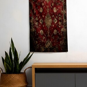Red Wall Tapestries, Boho Wall Tapestry, Tapestry for Wall, Bed Head ...