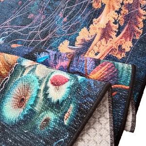 Underwater Animals Rug, Stylish Rug, Ocean Creatures Rug, Non-slip Rug ...