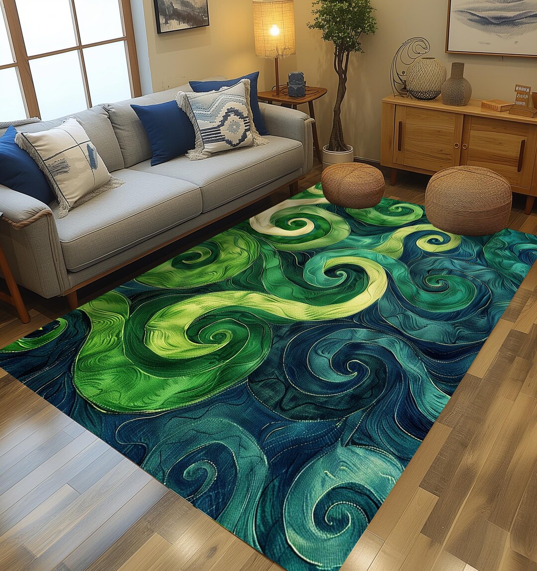 Decorative Rug, Colorful Rug, Artwork Rug, Non Slip Rug, Rug for ...