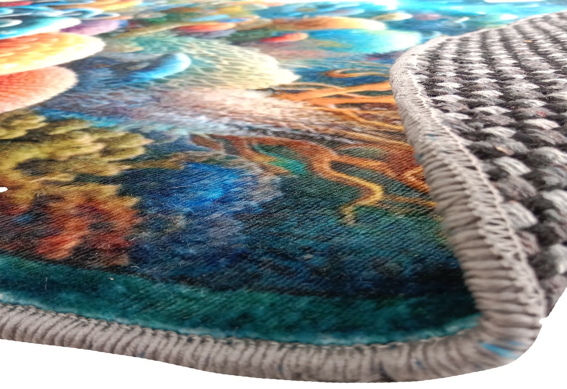 Calypso Rug, Maritime Rug, Nautical Rug, Round Shaped Rug, Handmade Rug ...