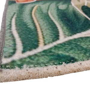 Aesthetic Rug, Orange Flower Rug, Beach House Decor, Movieroom Rug ...