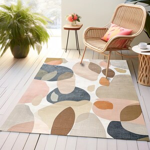 Non-slip Rug, Bedroom Area Rug, Balcony Rug, Colourful Rug, Washable ...