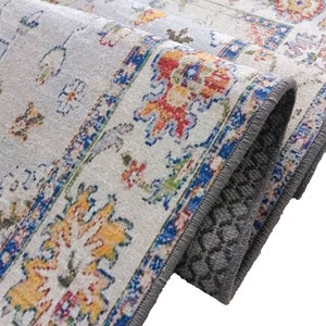 Pastel Color Rug, Washable Area Rug, 5x7 Rug, Bohemian Carpet, Rug for ...