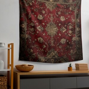 Red Wall Tapestries, Boho Wall Tapestry, Tapestry for Wall, Bed Head ...