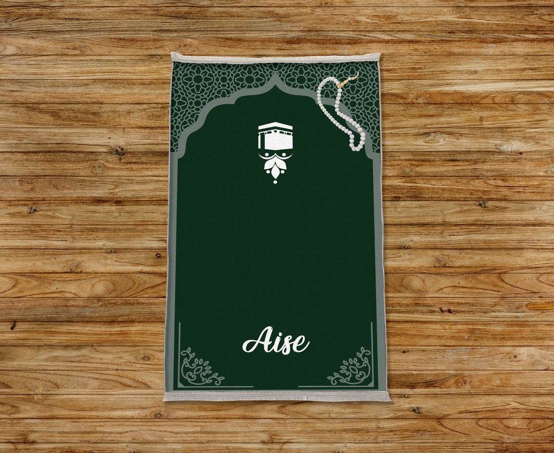 Muslim Janamaz, Handmade Prayer Rug, Hajj Essential, Masjid Sajadah ...