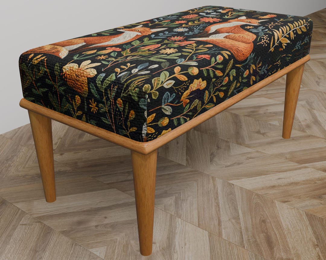 Fox Print Bench, Planter Bench, Glamory Bench, Coffee Table, Textured ...
