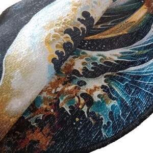 Ocean Wave Rug, Moon Circle Rug, Bedroom Round Rug, Large Circle Rug ...