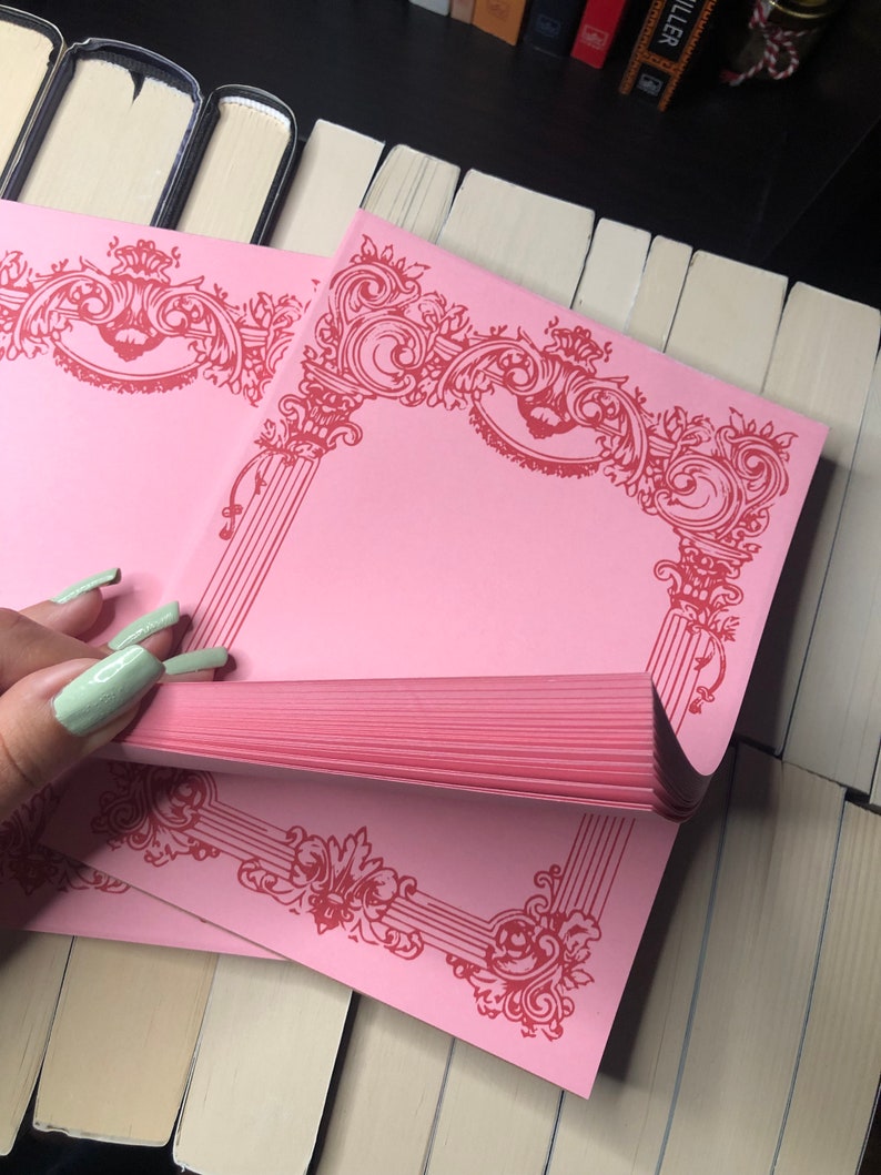 Vintage Notepad, Pink Notepad, Memo Notepad, Stationery Lover Gift ...