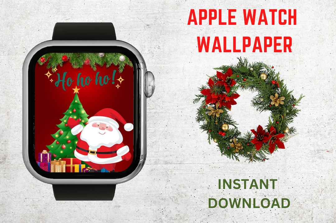 Christmas Santa Apple Watch Wallpaper, Merry Christmas Apple Watch ...