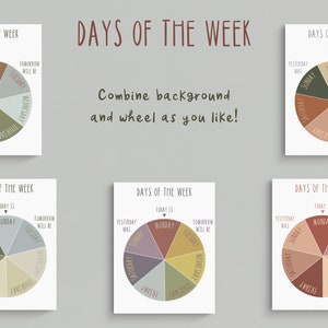 Montessori Days of the Week Wheel, Homeschool Printable, Circle Time ...