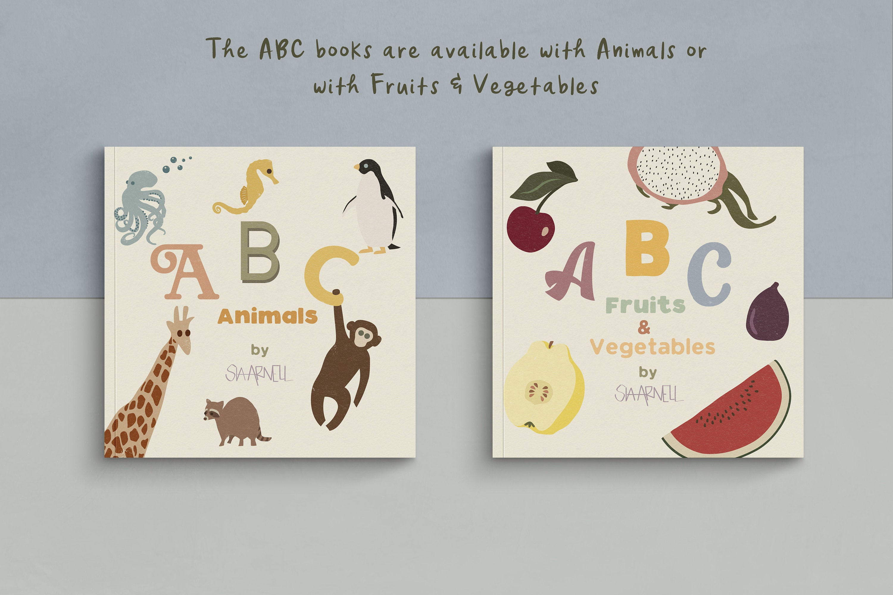 ABC Book Fruits and Vegetables Childrens Picture Alphabet Book, Learn ...