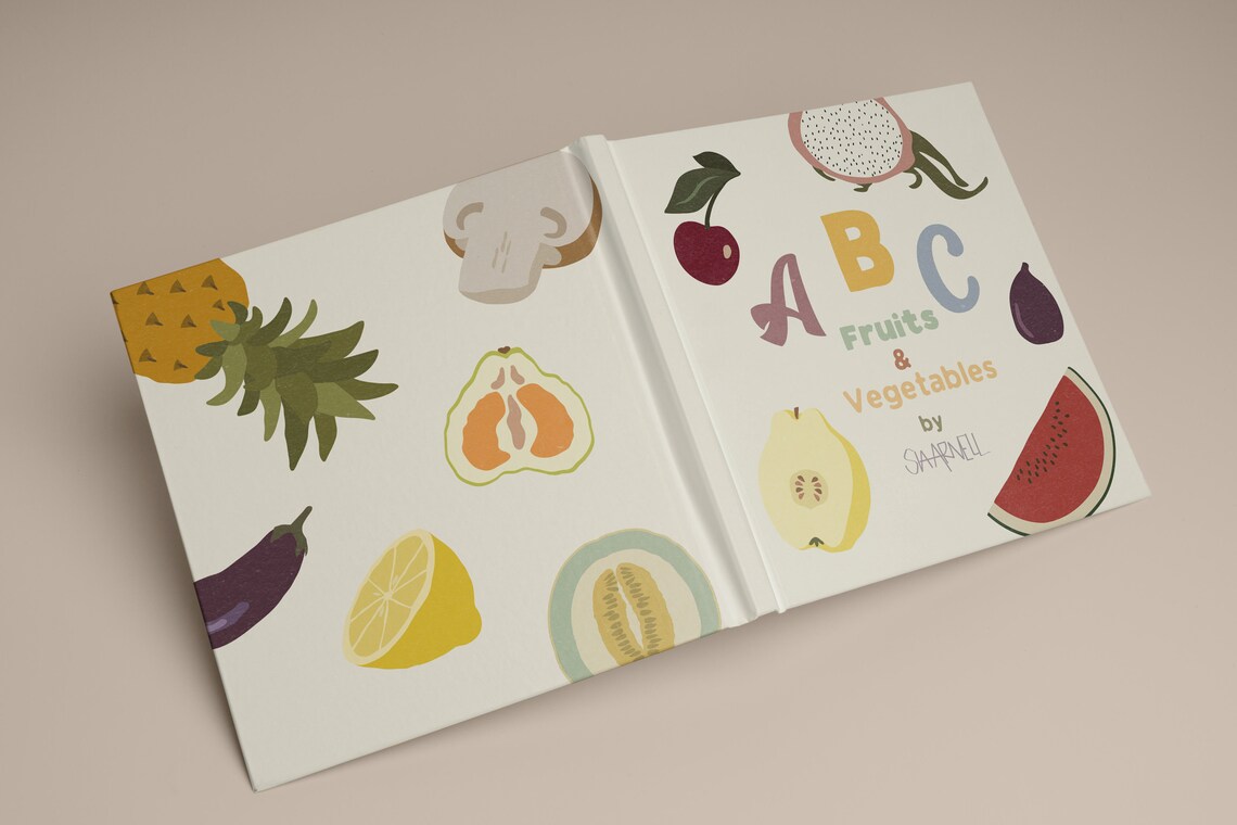 ABC Book Fruits and Vegetables - Childrens Alphabet Book, Learn the ...