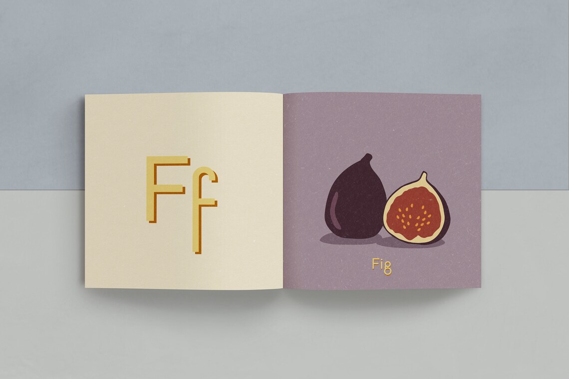 ABC Book Fruits and Vegetables Childrens Picture Alphabet - Etsy