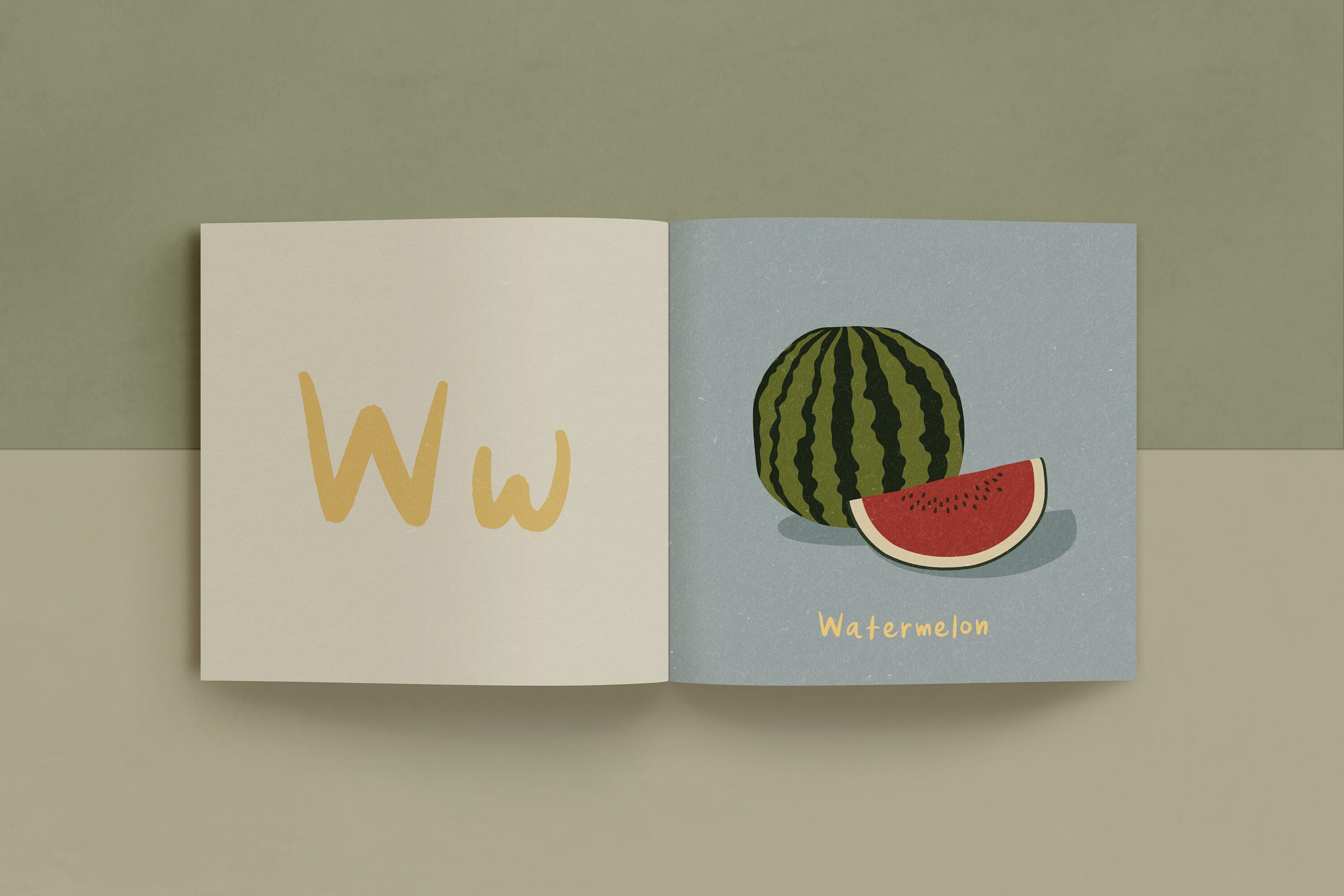 ABC Book Fruits and Vegetables Childrens Picture Alphabet - Etsy
