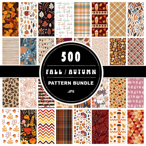 Fall Scrapbook Paper - Etsy