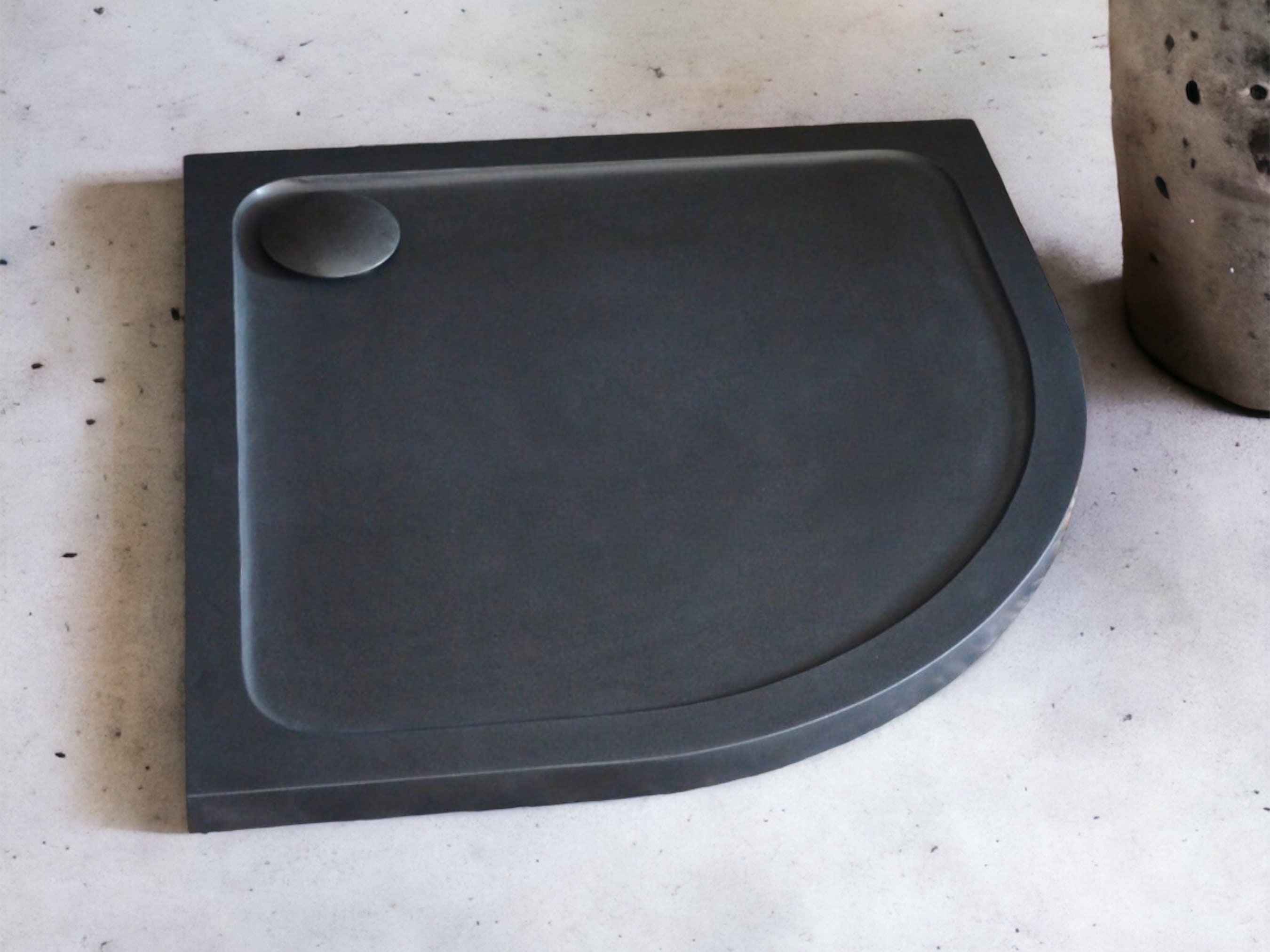 Handmade Oval Edge Corner Shower Tray, Handmade Black Shower Tray ...