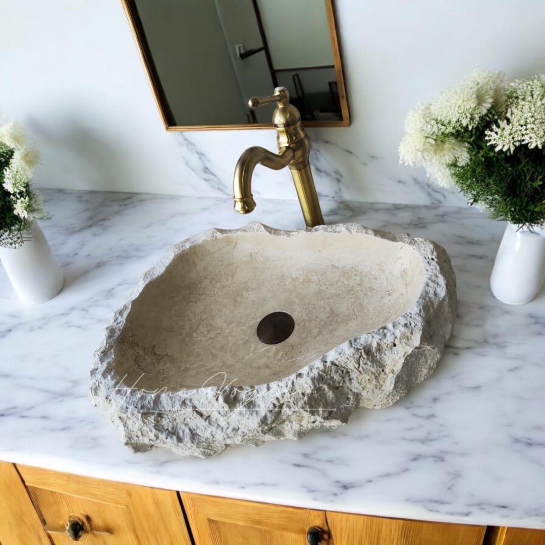 Marble Sink, Made to Order Sink, Powder Room Sink, Natural Stone Sink ...
