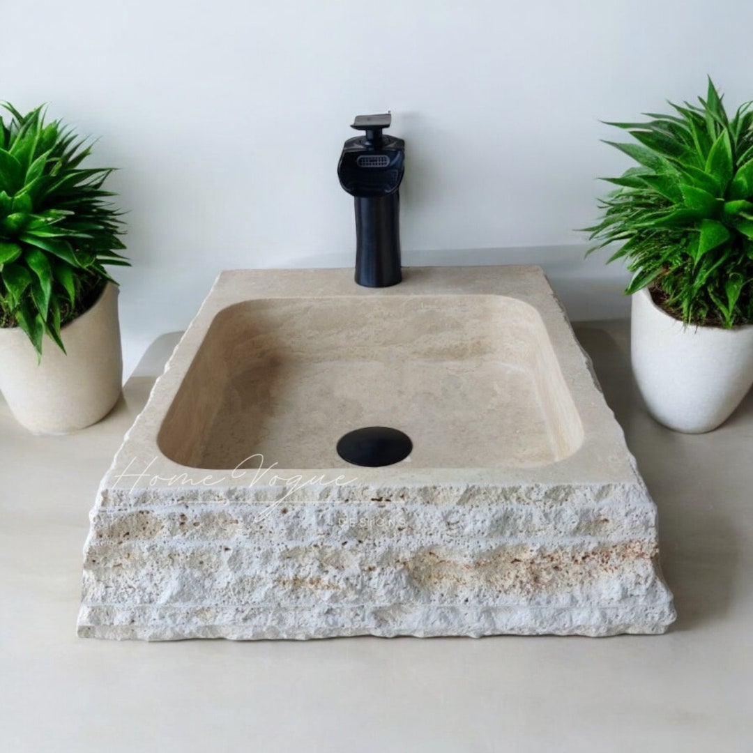 Small Bathroom Sink, Compact Sink for Bathroom, Small Stone Sink ...
