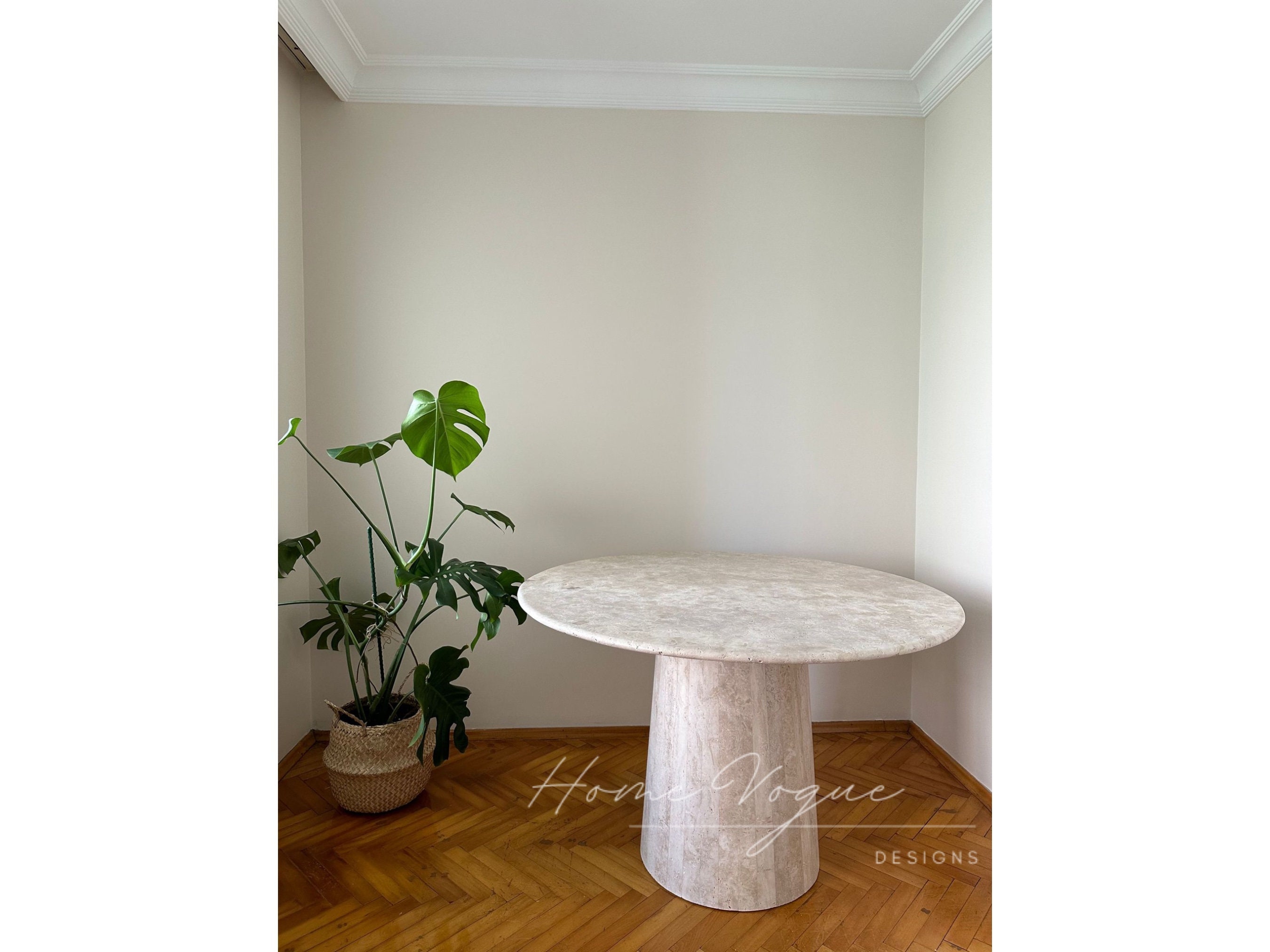 Custom Measurement Marble Dining Room Thanksgiving Table, Rounded Edge ...