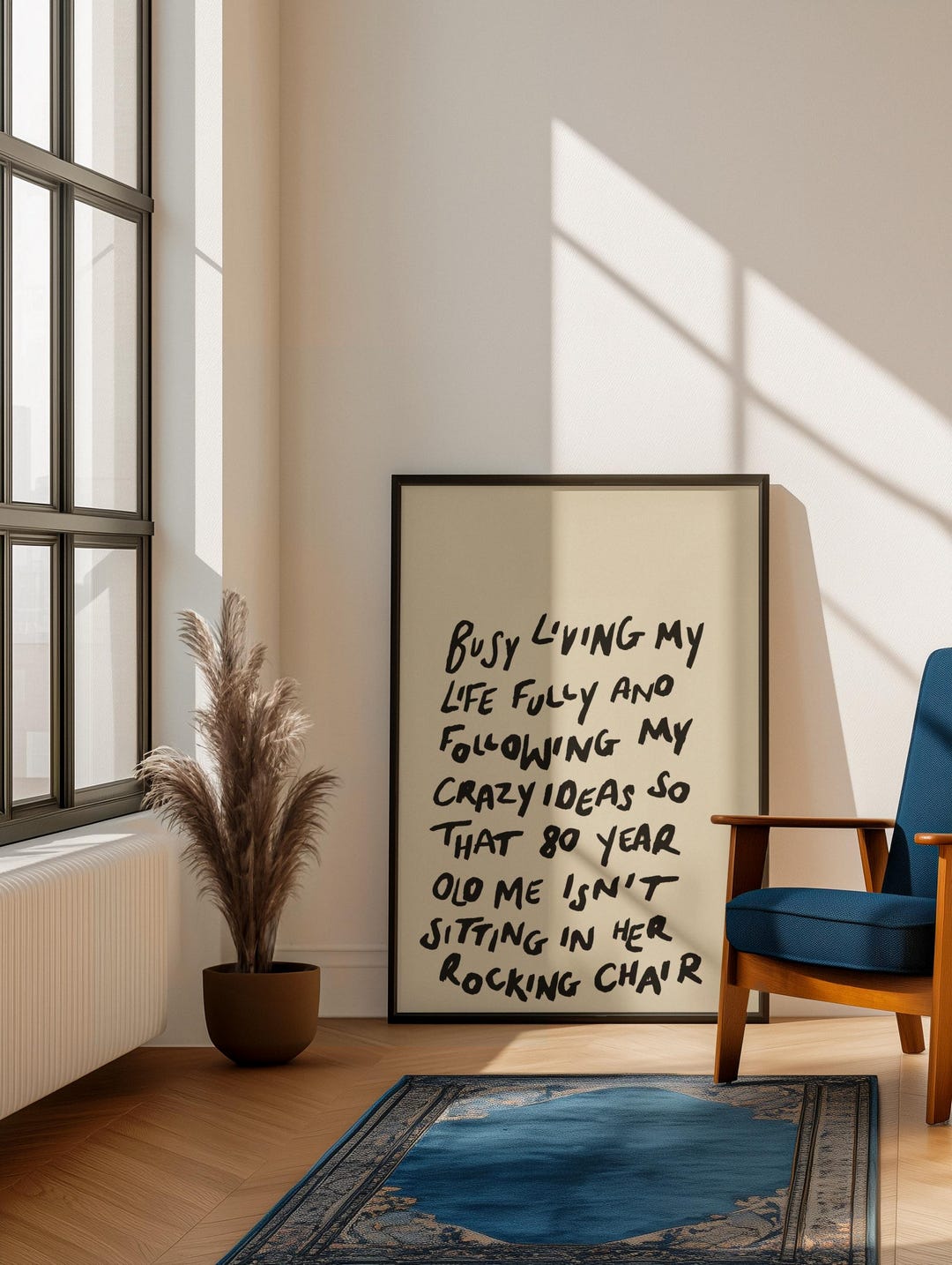 Busy Living My Life Fully Print: Typography Hand Painted Art - Etsy