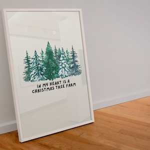 Taylor Swifts Christmas Tree Farm Inspired Print | Taylor Swift ...