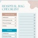 Printable Hospital Bag Checklist, Caregiver Instructions, House Sitter ...