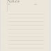 Printable Beige Minimalist Notes Sheet, Lined Note Paper, Printable ...