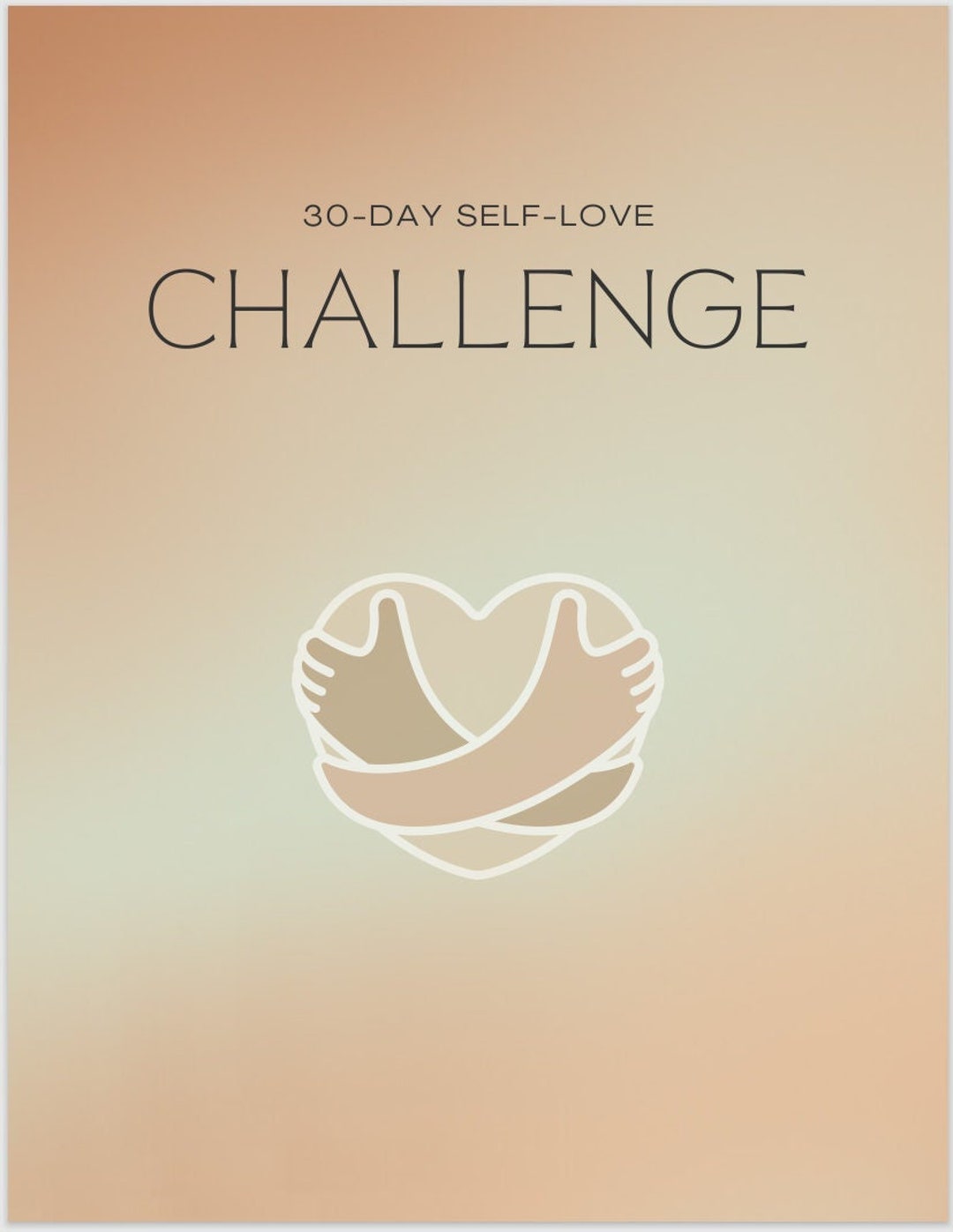 Printable 30-day Self Love Challenge A4 & Letter - Etsy