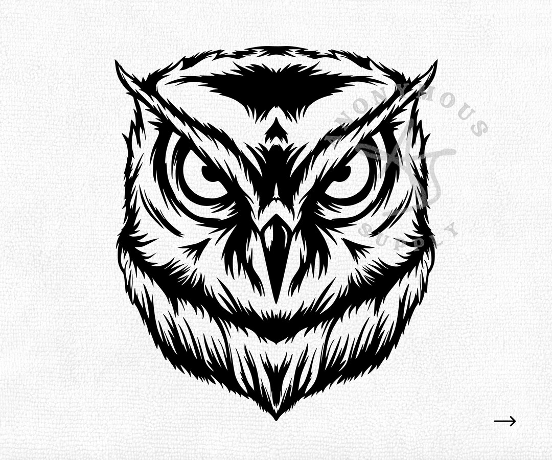 Owl Head SVG Owl Svg Forest Svg Bird Svg Owl Head Png - Etsy