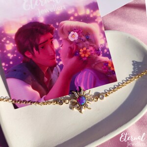 Tangled Rapunzel Dream Flower Sunset Micropaved Sunstone Zirconia Star ...