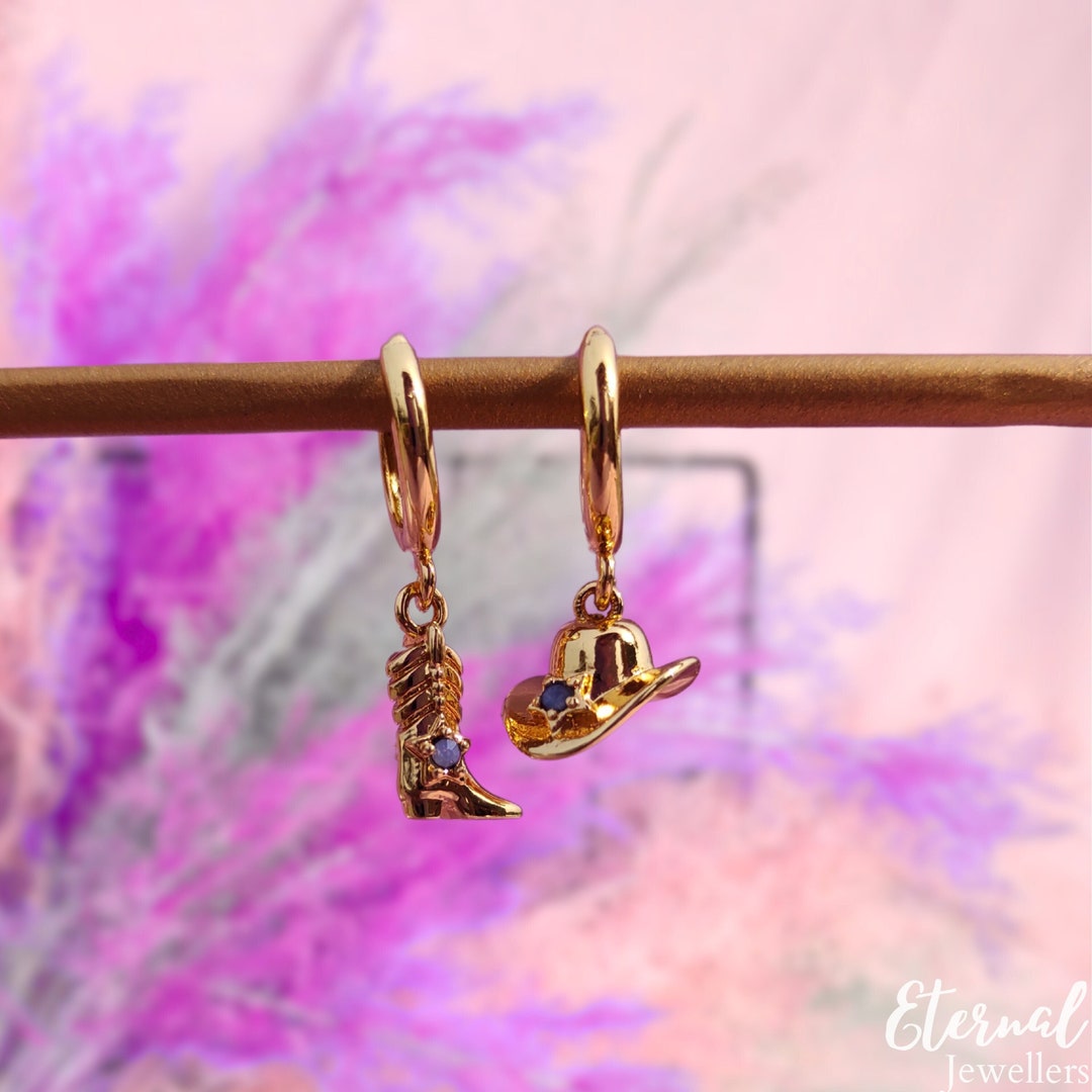Cowgirl Boots Earrings | Rodeo Earrings| Country and Western | Cowboy ...