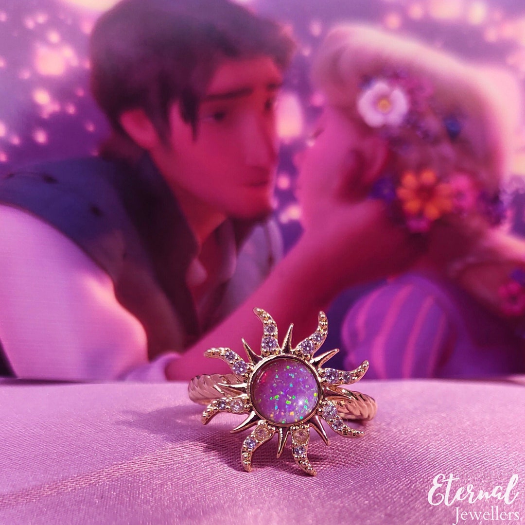 Tangled-inspired Princess Crown Ring, Sun Ring, Princess Sun Jewelry ...