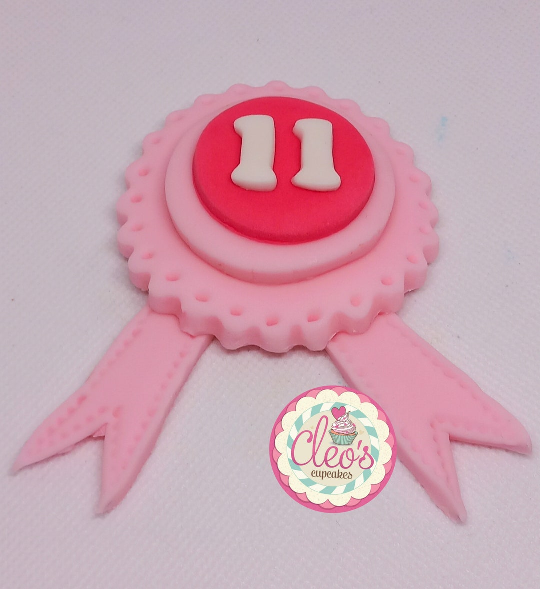 Rosette With Age, Any Colour! Cake Topper, Edible Fondant - Etsy