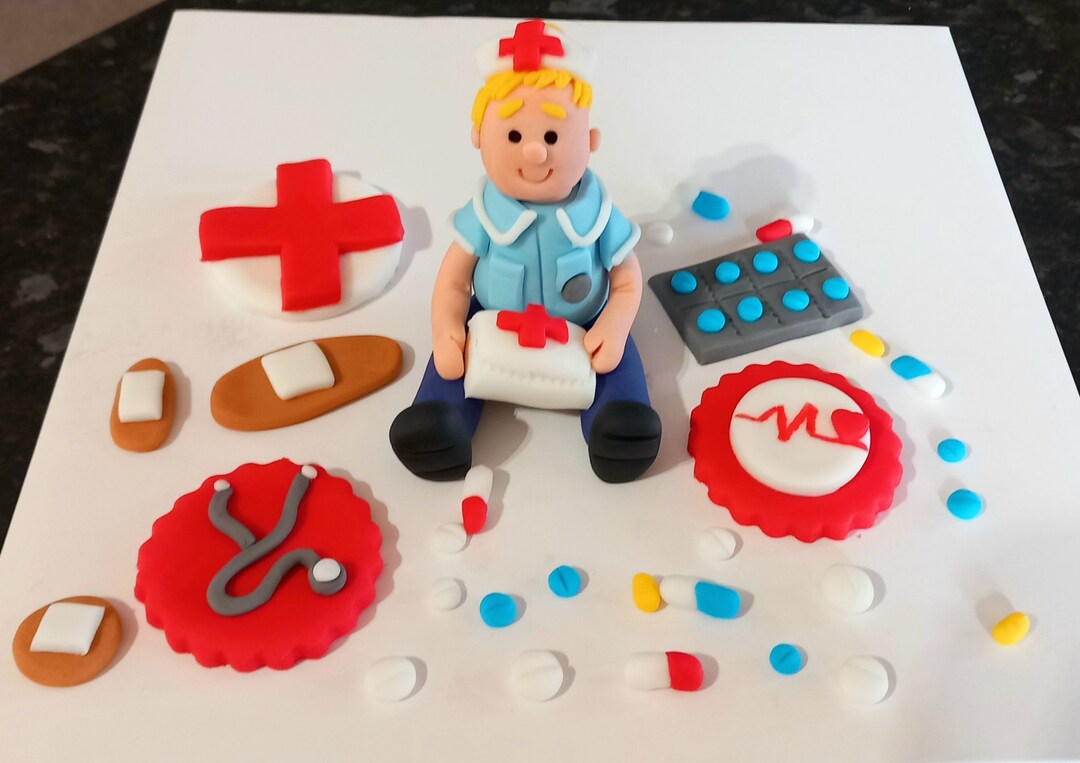 Nurse/doctor Cake Topper - Etsy