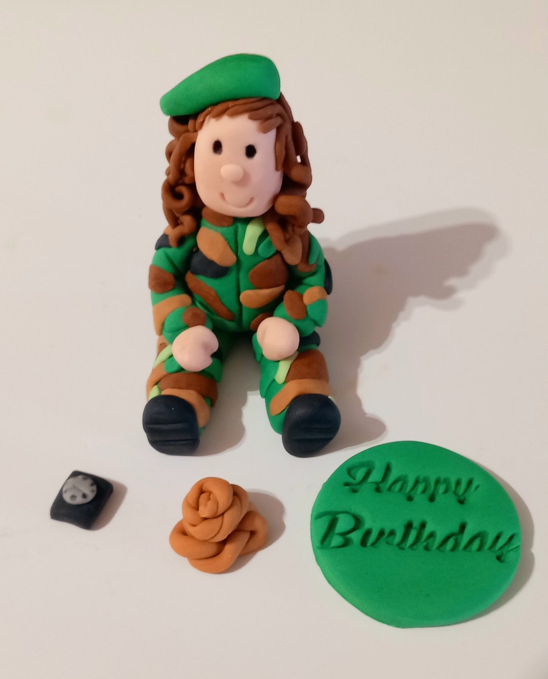 Army Cadet Fondant Figure Cake Topper Edible - Etsy