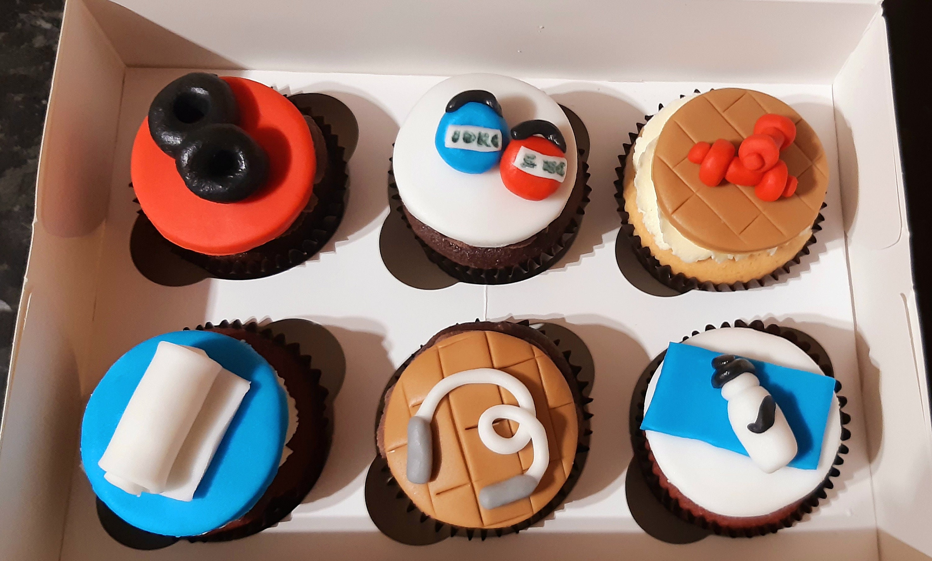 Gym Cupcake Toppers Edible and Handmade - Etsy